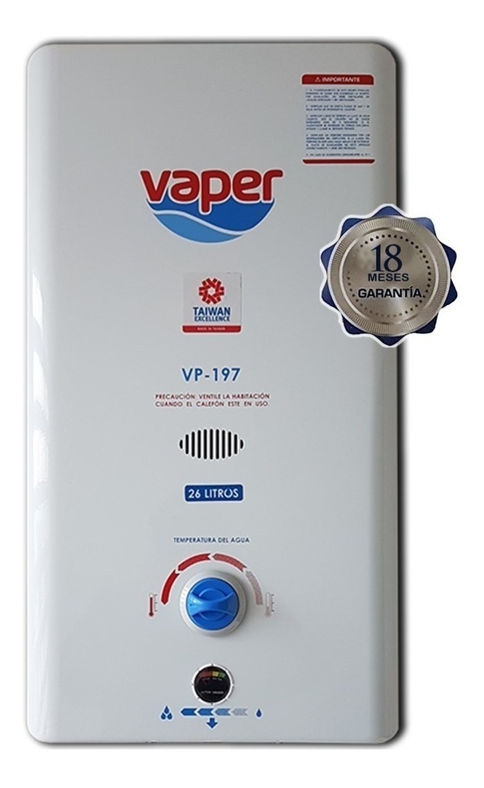 Calefon a gas Vaper : Calefones Ecuador | Construex
