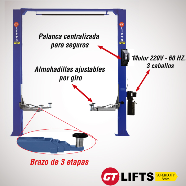Elevador de Dos pisos 5 Toneladas : Globaltech | Construex