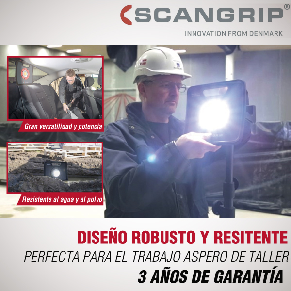Lámpara de Trabajo LED COB 5000 : Globaltech | Construex