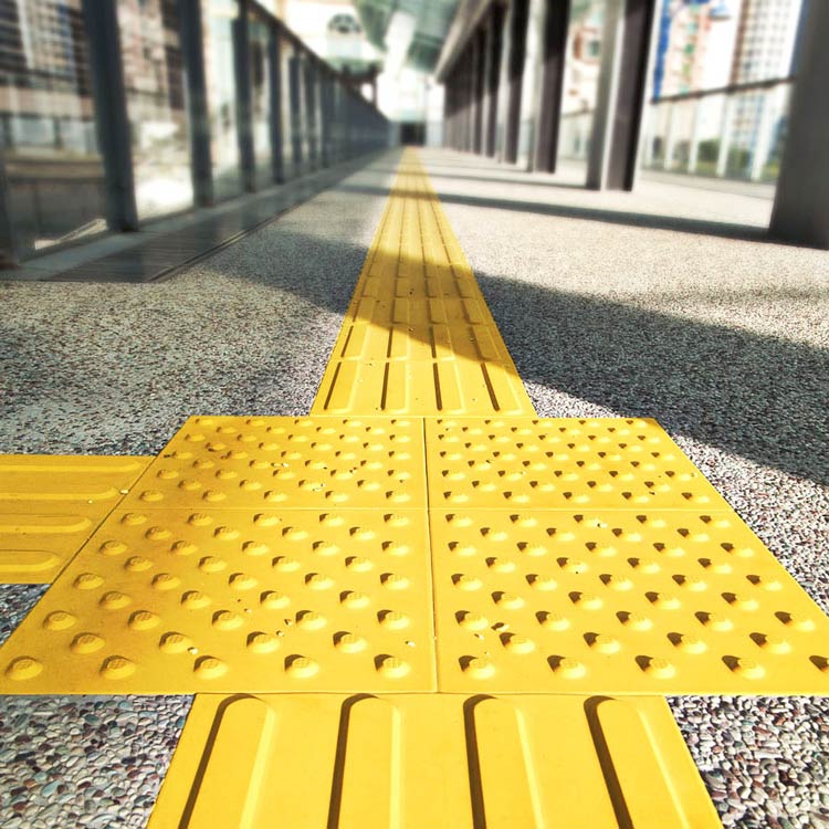 PISOS PODOTÁCTILES DE CAUCHO : DKauch | Construex